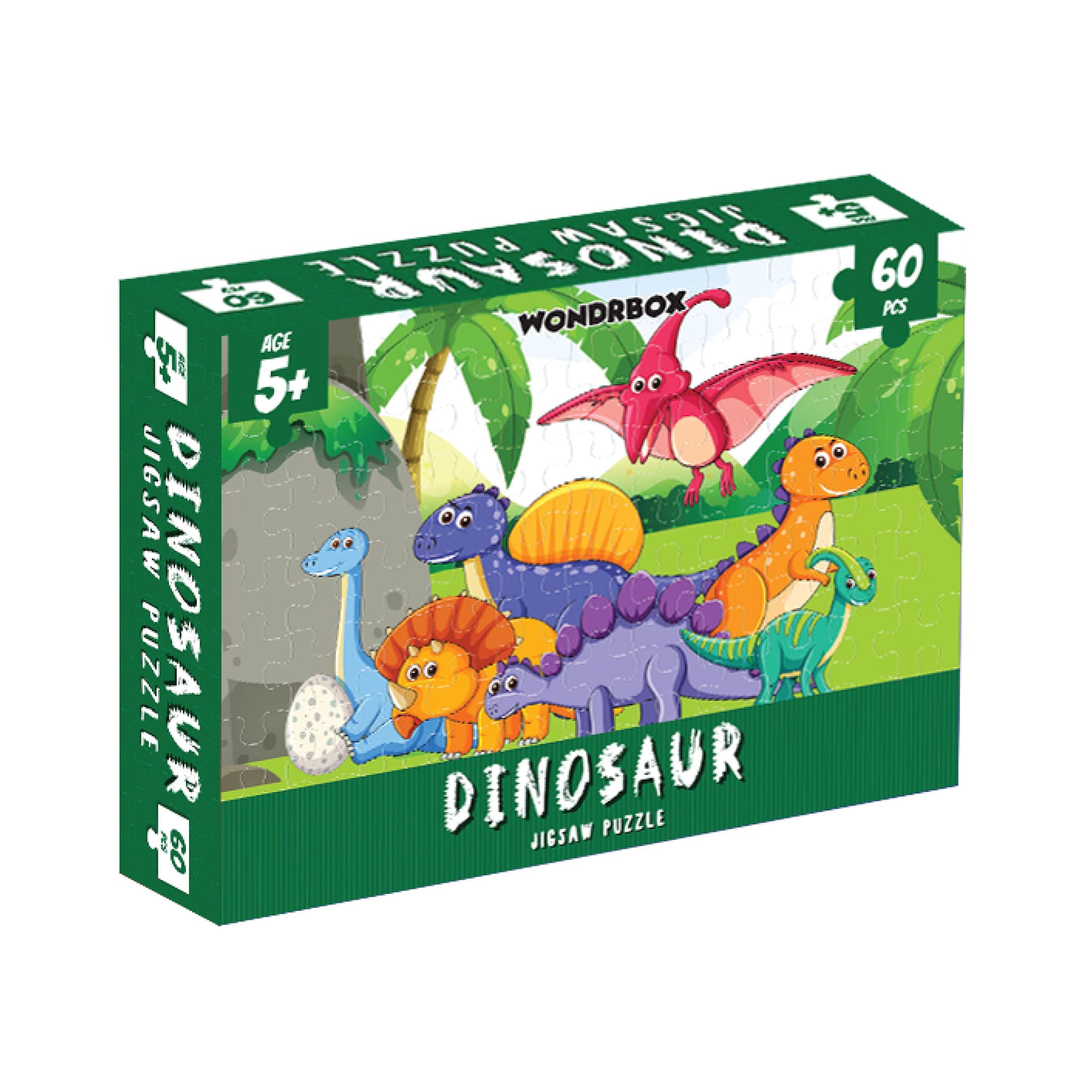 WONDRBOX Combo Puzzles-(Dinosaur and Carnival), Jigsaw Puzzle Game, Ed ...